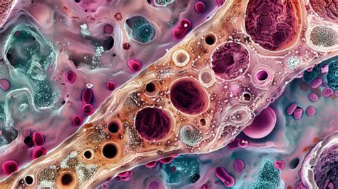 a crosssection image of the bone marrow showing the specialized