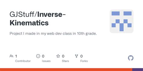 github gjstuff inverse kinematics project i made in my web dev class