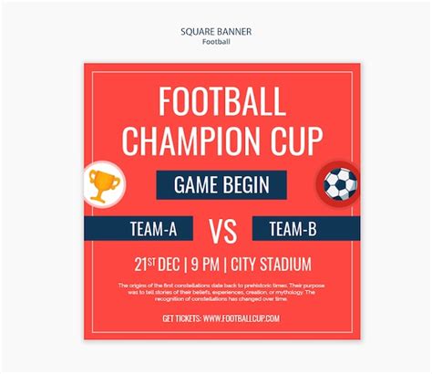 Free Psd Football Template Design