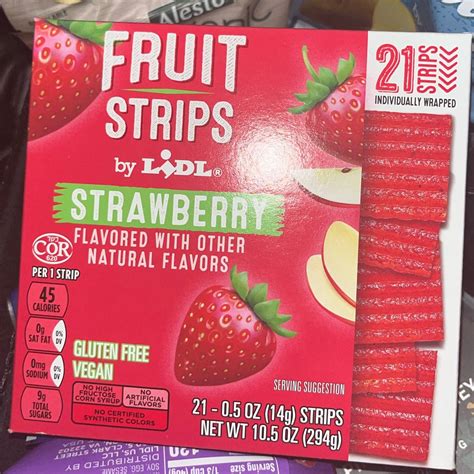 Strawberry Fruit Strips From Lidl Vegan Product Reviews And Ratings Abillion