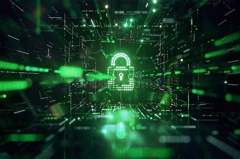 Cyber Security And Data Protection Concept Stock Illustration Illustration Of Padlock Global