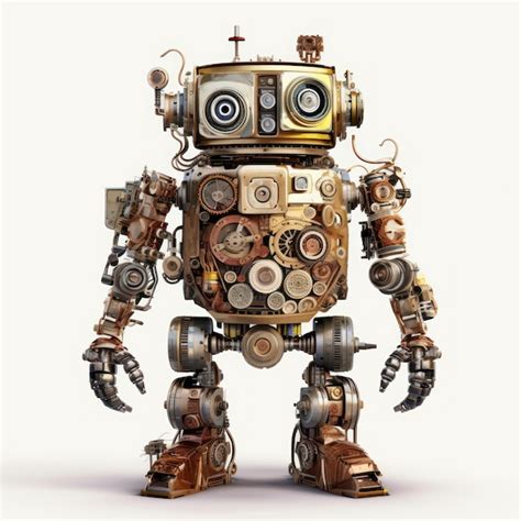 Premium Photo Android Robot Assembled From Electronic Components