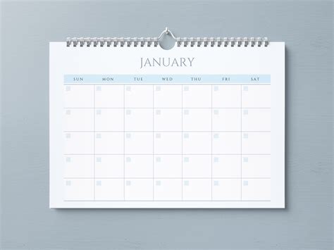 Printable Modern Calendar Landscape Year Round Printable And Digital