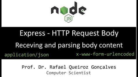 Node Express Request Body Receving And Parsing Body Content YouTube
