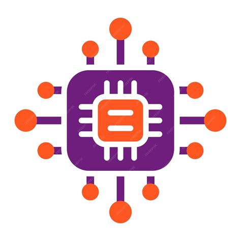 Premium Vector Microprocessor Vector Icon Design Illustration