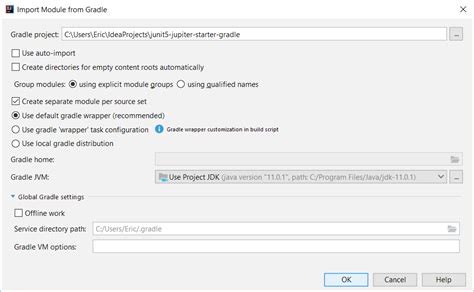 Java Intellij Junit 5 Test Run Fine As Gradle Task When Run As