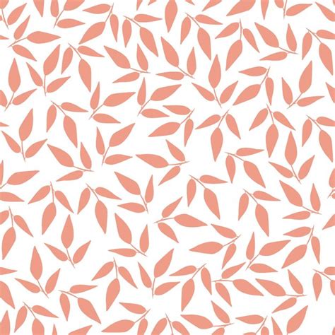 Premium Vector Leaves And Branches Repeat Pattern Floral Pattern Design Botanical Tile