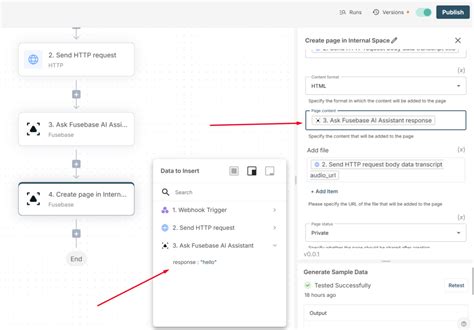 integration with firefiles retrieving a transcript fusebase