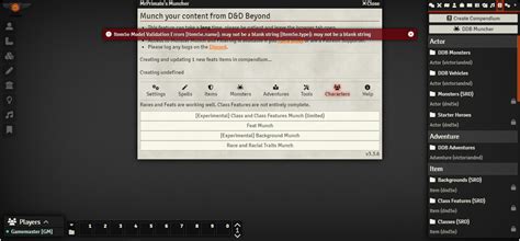 Item5e Model Validation Errors When Trying To Import Feats · Issue