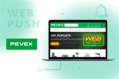 pevex boosts user engagement and website traffic using web push