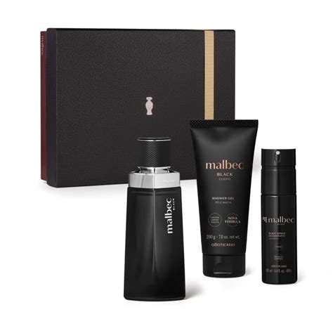 Kit Presente Dia Dos Pais Malbec Black 3 Itens O Boticário