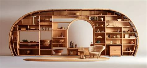 Premium AI Image The Exquisite Artistry Of The Customizable Modular Bookshelf System