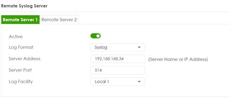 Flex100h No Messages Sent To Syslog Server — Zyxel Community