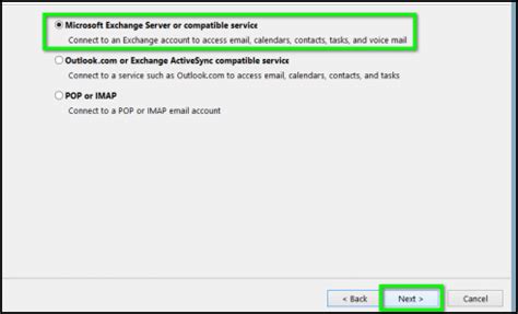 Office 365 Outlook For Windows Manual Exchange Configuration Diadem Technologies Support