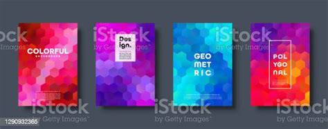 육각형 다각형 추상적 배경 다채로운 삼각형 그라데이션 디자인 낮은 폴리 육각형 모양 배너 벡터 일러스트레이션 3차원 형태에 대한 스톡 벡터 아트 및 기타 이미지 Istock