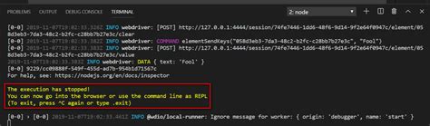 Webdriverio Debug Command In Webdriverio Qafox