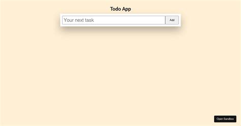 Todo App React Hooks Ts Step 2 Codesandbox