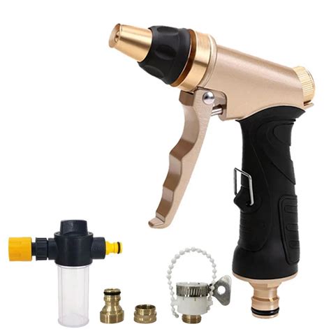 고압 워터 스프레이 건 가정용 세차기 호스 스프레이 병 정원 급수 노즐 신제품정원 워터건 Aliexpress