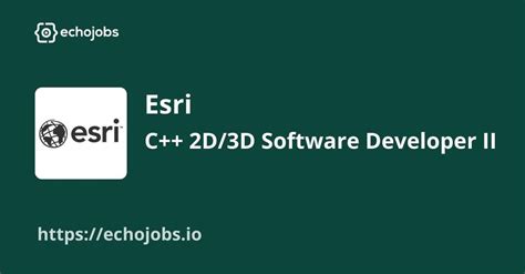 esri is hiring c 2d 3d software developer ii usd 93k 156k [c api