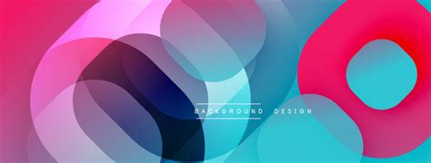 Circular Abstract Design With Overlapping Vector Image