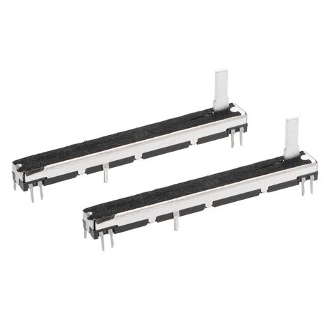 Uxcell 2pcs Fader Variable Resistors 75mm Straight Slide Potentiometer