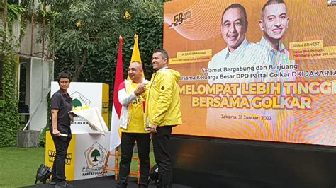 Rian Ernest Ucapkan Selamat Ulang Tahun untuk PSI ke-8 Setelah Gabung Dengan Golkar