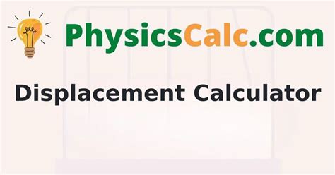 Displacement Calculator For V Mph U M S T Sec Find Displacement S