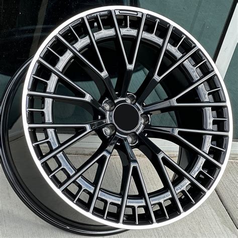 Mercedes Benz Wheels 3592 22x9 22x10 5 5x112 Gloss Black Machined Lip