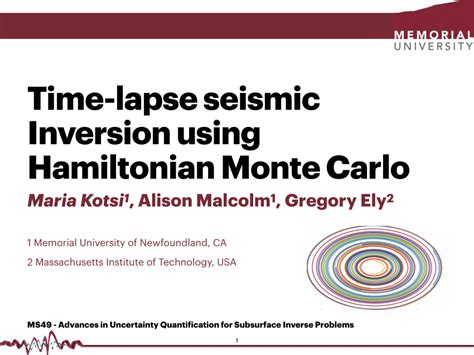 Pdf Time Lapse Seismic Inversion Using Hamiltonian Monte Carlo