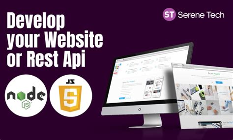 Develop Your Website Or Rest Api Using Nodejs And Javascript By Serene