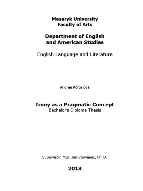 Irony As A Pragmatic Concept Pdf Irony Philosophical Movements