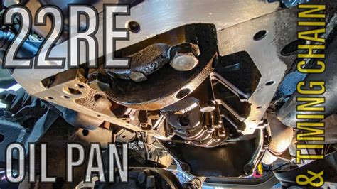 Toyota 22re Oil Pan Install 1986 4runner Timing Chain Replacement