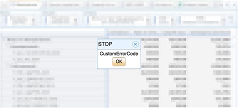 Return Custom Error Message From Attached Process In Cognos TM Application
