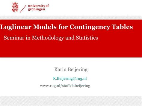 ppt loglinear models for contingency tables powerpoint presentation