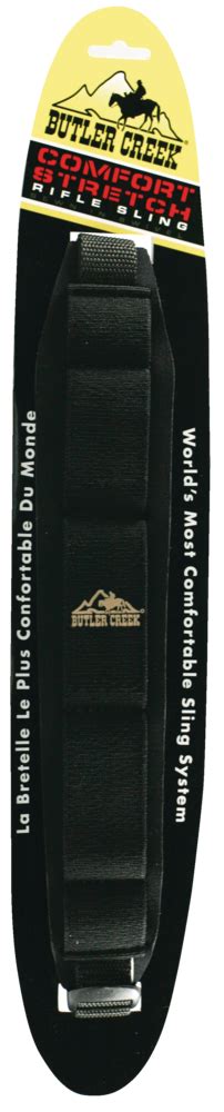 Butler Creek Comfort Stretch Hunting Gun Sling With Swivels Black