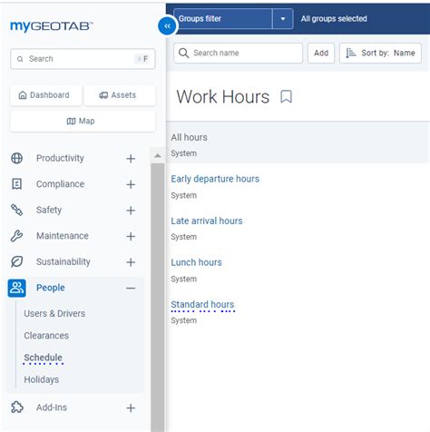 How To Set Up Device Work Hours Geotab Knowledge Article