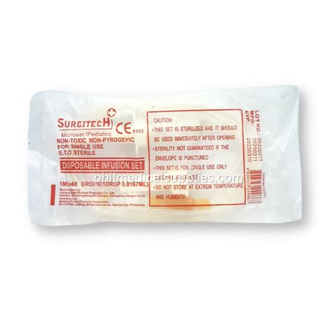 Microsetiv Infusion Set Pedia Surgitech Philippine Medical Supplies