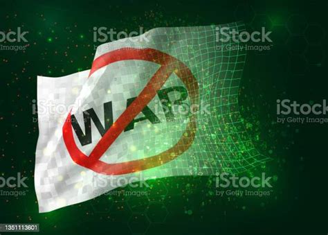 다각형 및 데이터 번호가 있는 녹색 배경의 3d 플래그 3차원 형태에 대한 스톡 벡터 아트 및 기타 이미지 3차원 형태 가상현실 가상현실 시뮬레이터 Istock