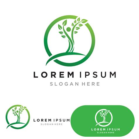 People Tree Leaf Go Green Logo Vector Vector Art At Vecteezy