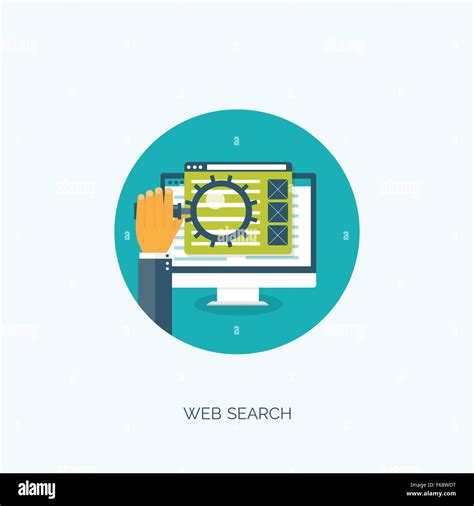 Vector Illustration Web Search Flat Computing Background Programming