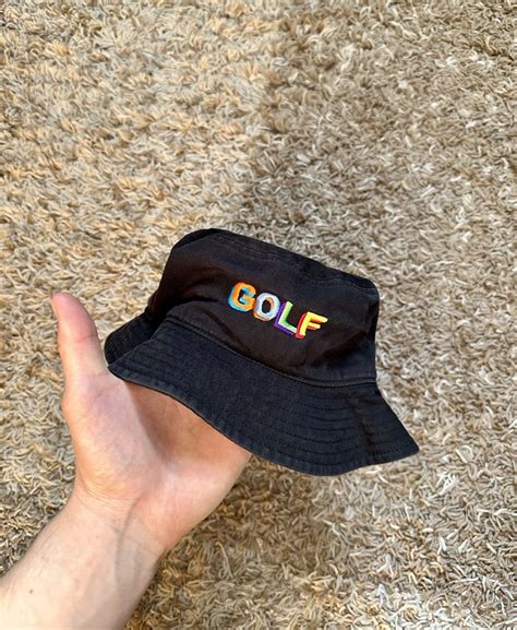 Golf Wang × Odd Future × Streetwear 🔥golf Wang Black Bucket Hat Faded