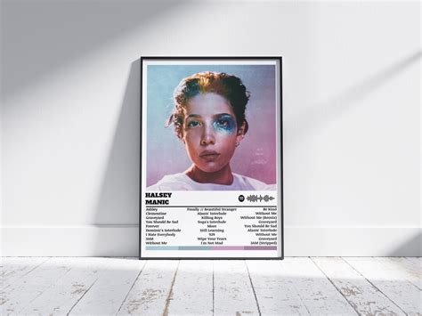 Halsey Poster Print Manic Album Poster Music Poster Album Cover Poster