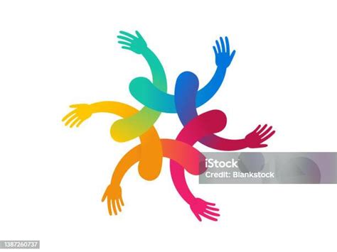 포용 및 다양성 문화 지분 로고 사람들은 남녀 평등 아이콘과 손을 잡고 있습니다 포함 인포그래픽 벡터 다양성에 대한 스톡 벡터