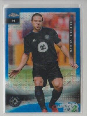 2021 Topps Chrome Mls Blue Wave Refractor 180 Samuel Piette 047 199 Rc