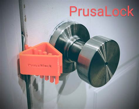 Prusalock Your 3d Printed Portable Door Lock Von Ahaque Kostenloses Stl Modell Herunterladen