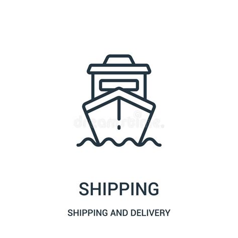 Shipping Icon Vector From Shipping And Delivery Collection Thin Line Shipping Outline Icon