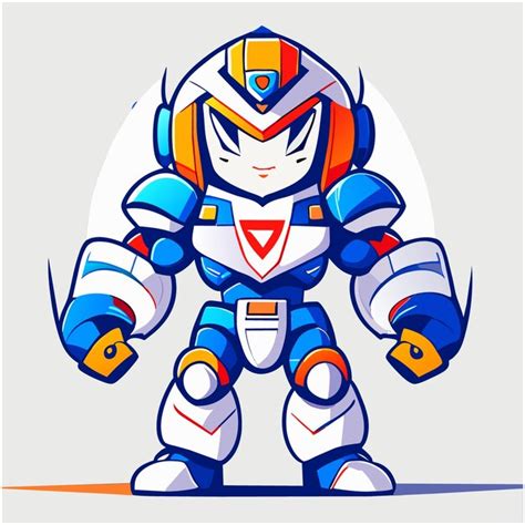 Premium Vector Full Body Robot Mascot Vector For Clothing