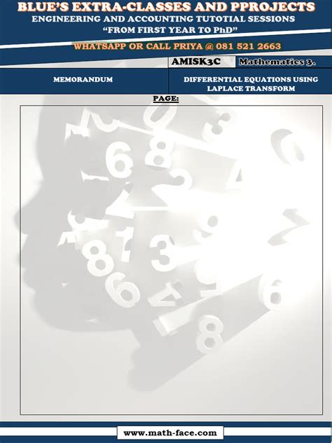 Differential Equations Using Laplace Transform Pdf