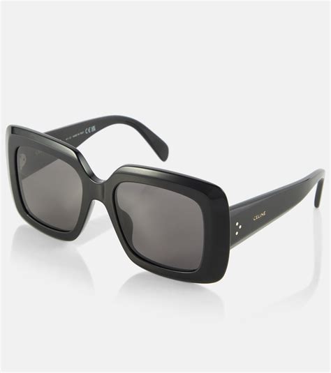 블랙 Bold 3 Dots 스퀘어 선글라스 Celine Eyewear Mytheresa