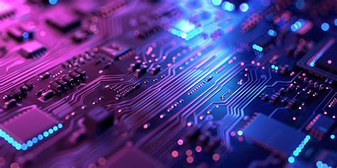 Electronic Elegance A Close Up View Of Circuit Board High Tech Marvel Detailed Background